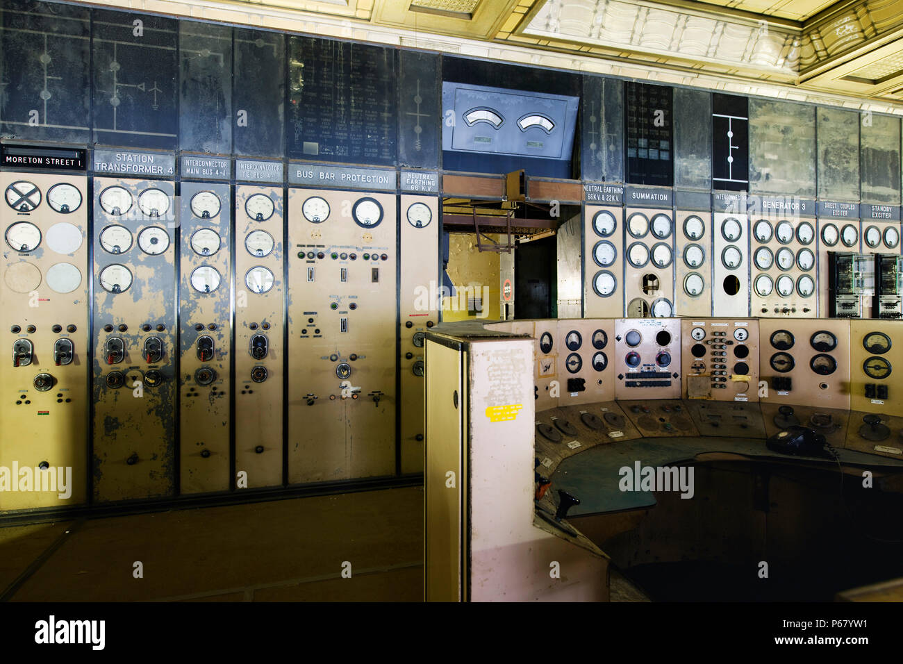 Power station control room hi-res stock photography and images - Alamy