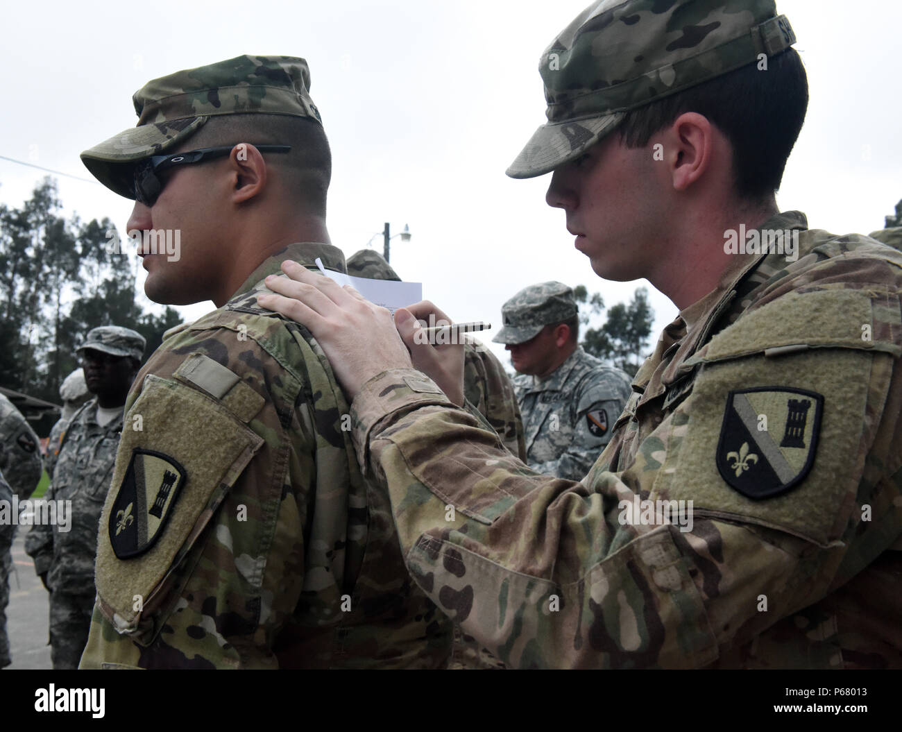 SAN MARCOS, Guatemala – U.S. Army Spc. Joshua Shivers, Left, 1023rd ...