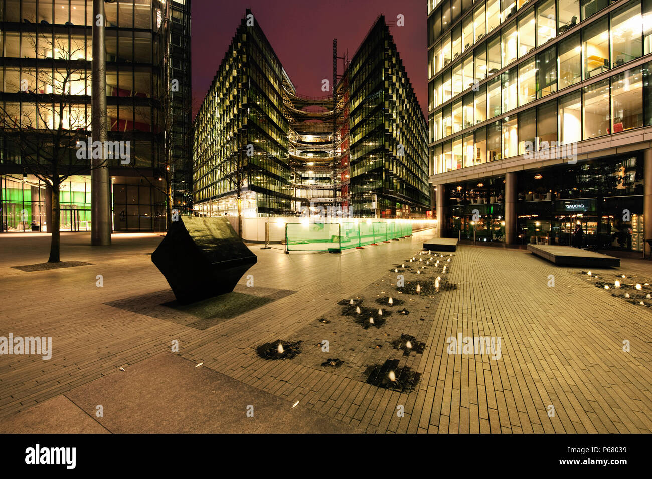 More London Riverside development, south bank of the River Thames ...
