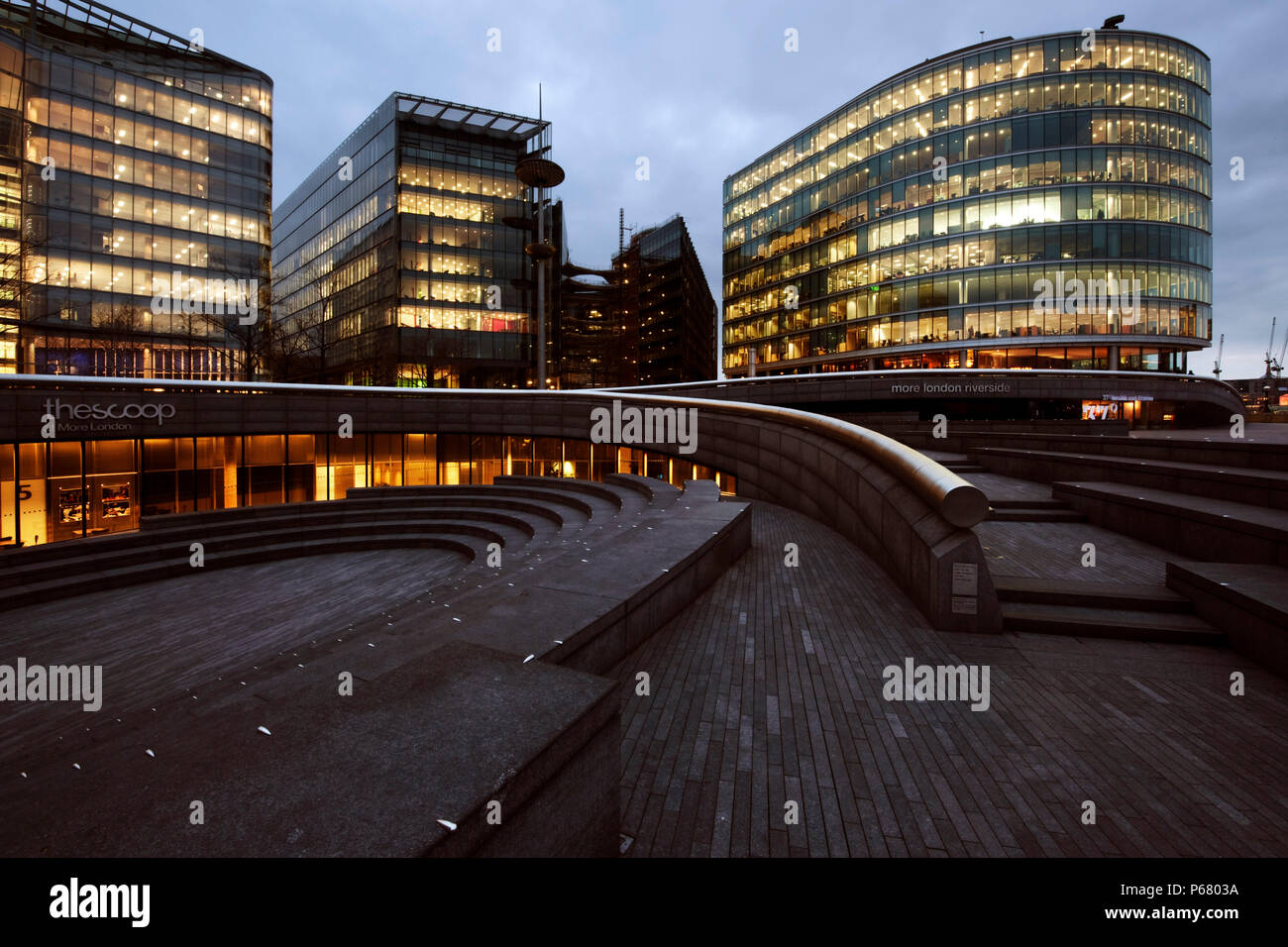More London Riverside development, south bank of the River Thames ...