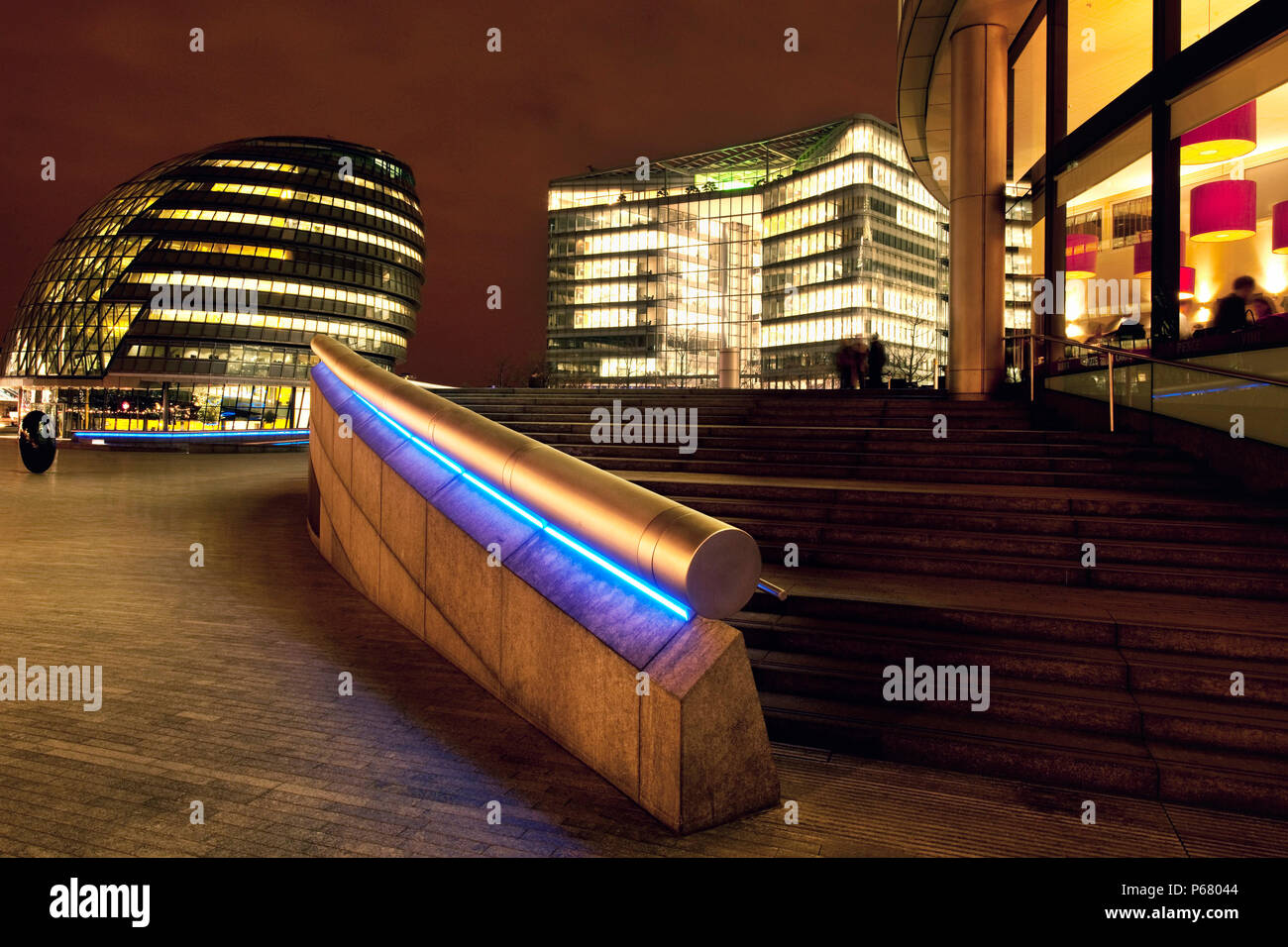 More London Riverside development, with the GLA building, south bank of ...