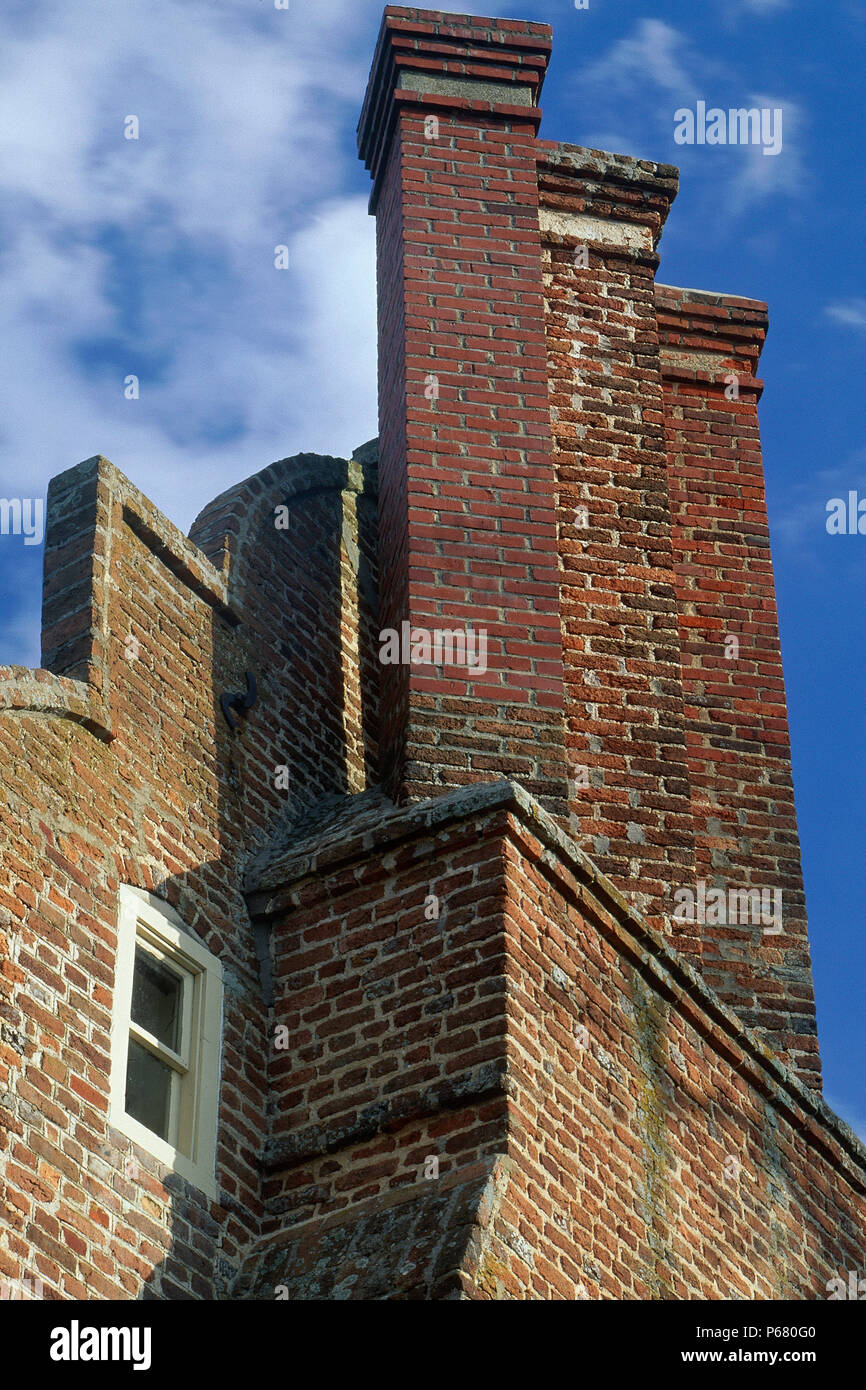 Detail of Bacons Castle. Virginia, USA Stock Photo - Alamy