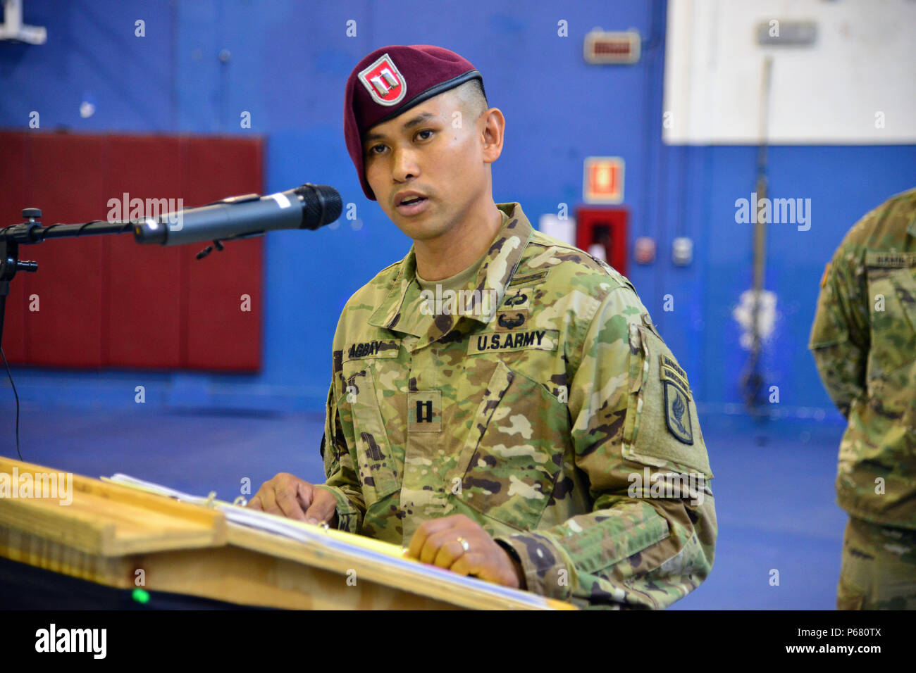 Outgoing commander Capt. Michael Agbay, Headquarters and Headquarters ...