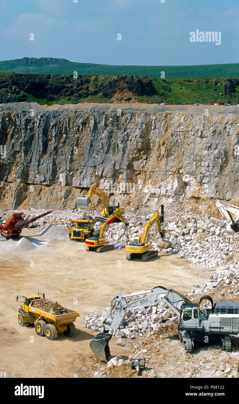 Quarry, Pennines, England Stock Photo - Alamy