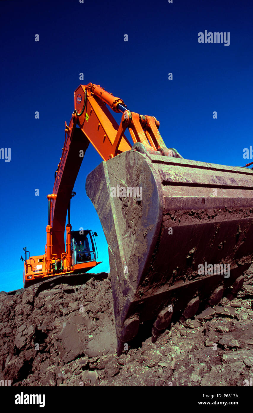 Crawler excavator on site Stock Photo - Alamy