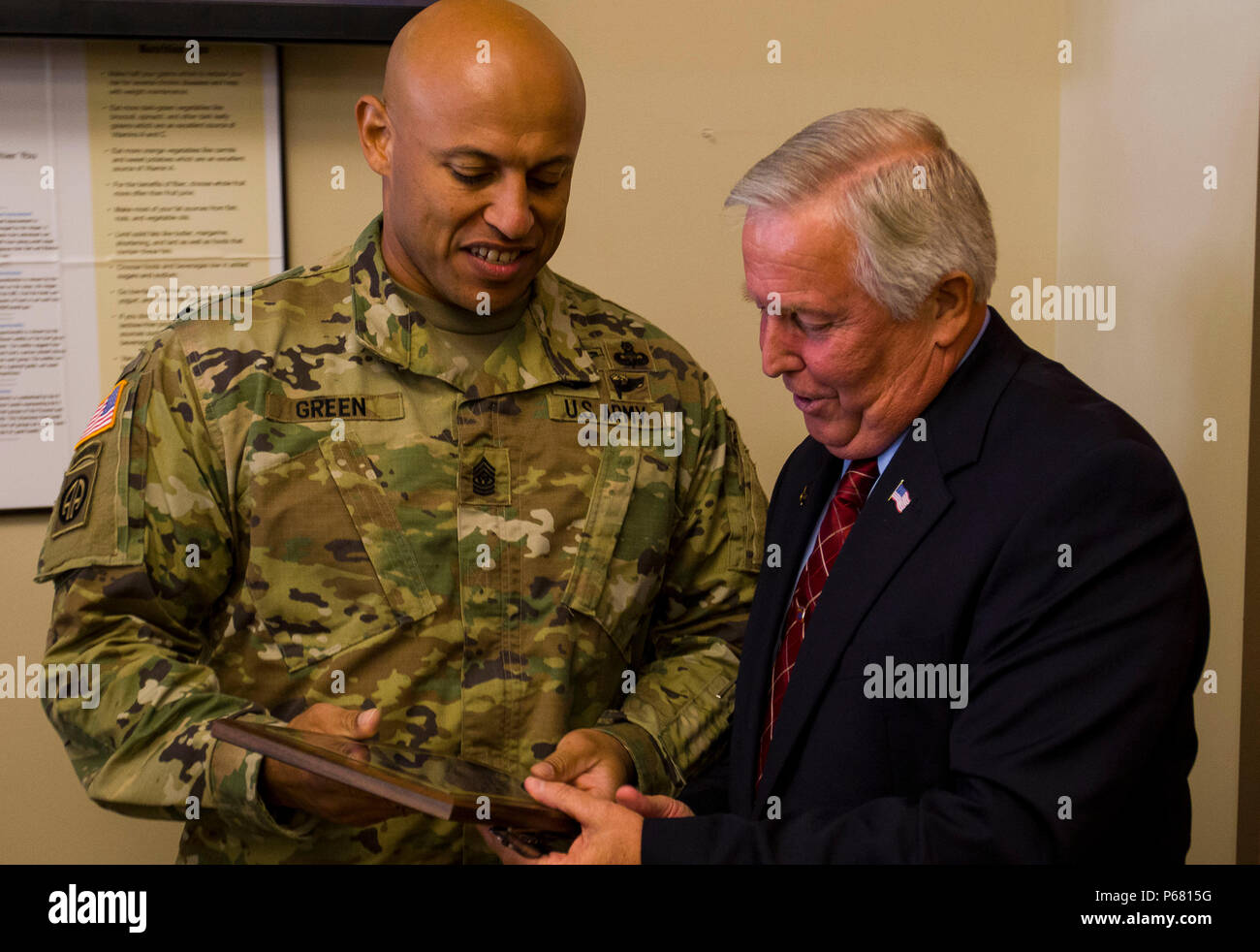 Command Sgt. Maj. Michael Green, 82nd Airborne Division command ...