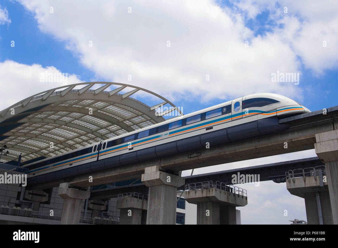 Maglev train track hi-res stock photography and images - Alamy