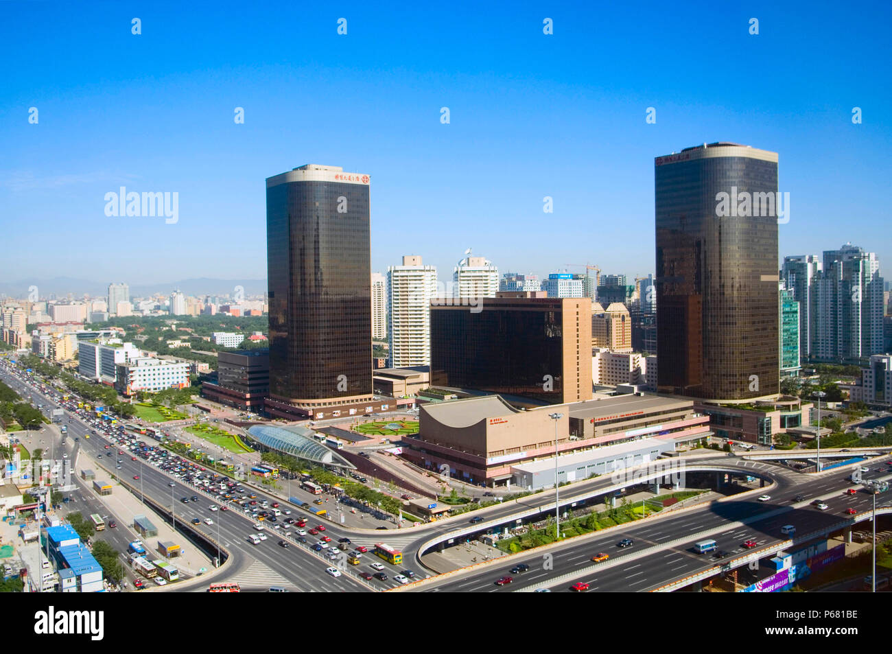 The China World Trade Center in the Central Business District of ...