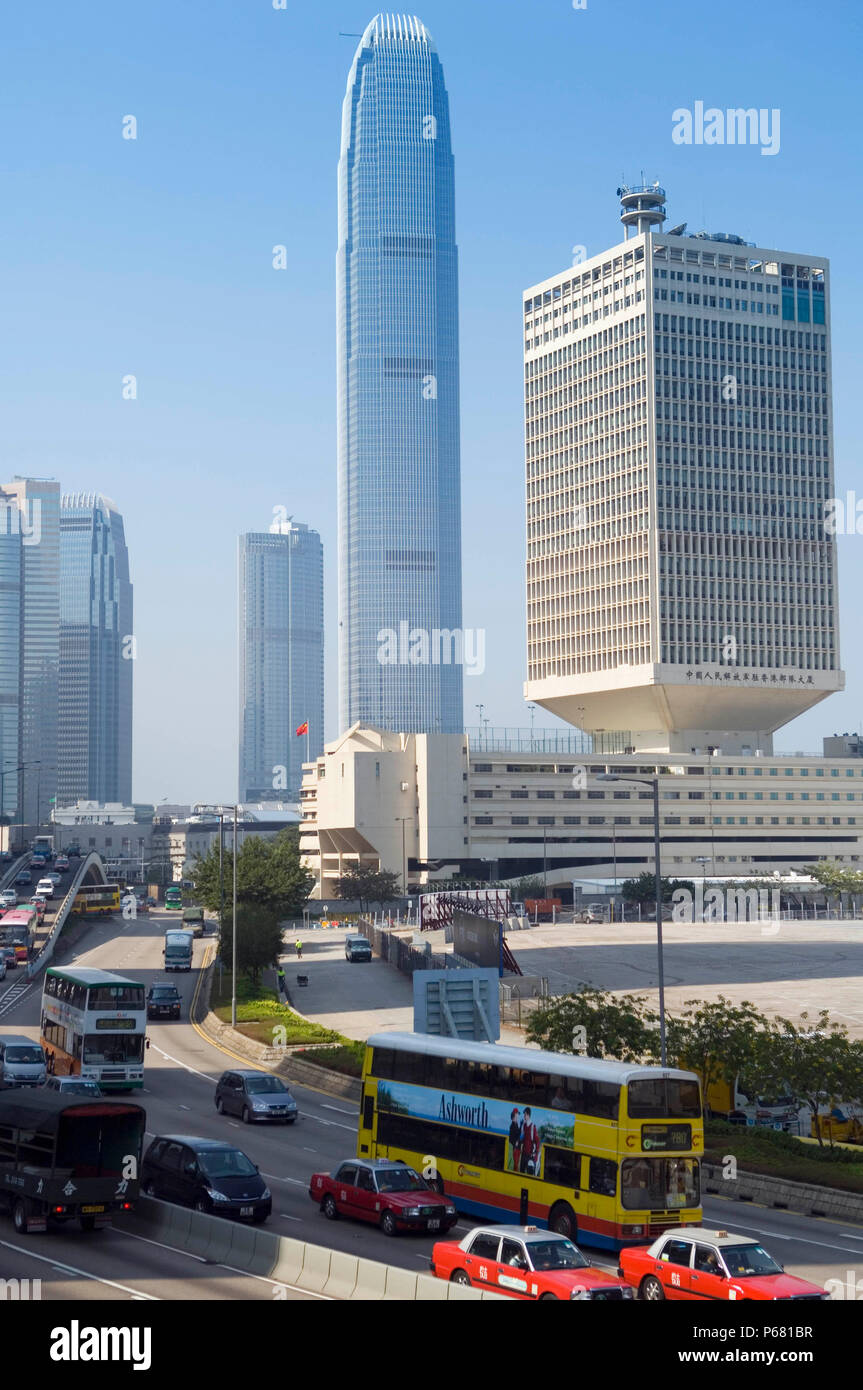 Hong Kong Cityline with International Finance Center, Hong Kong, China ...