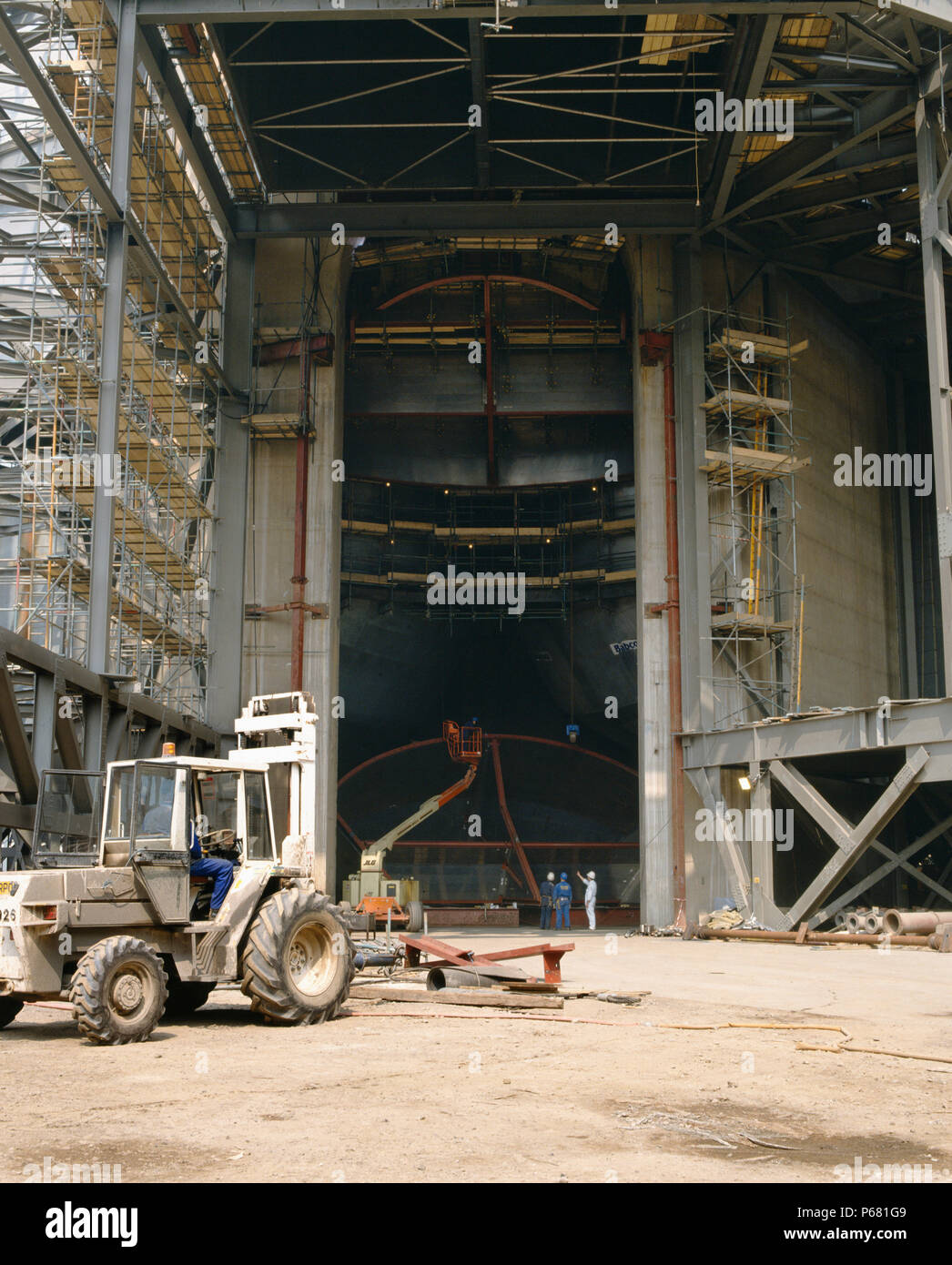 Power plant construction site, England Stock Photo - Alamy