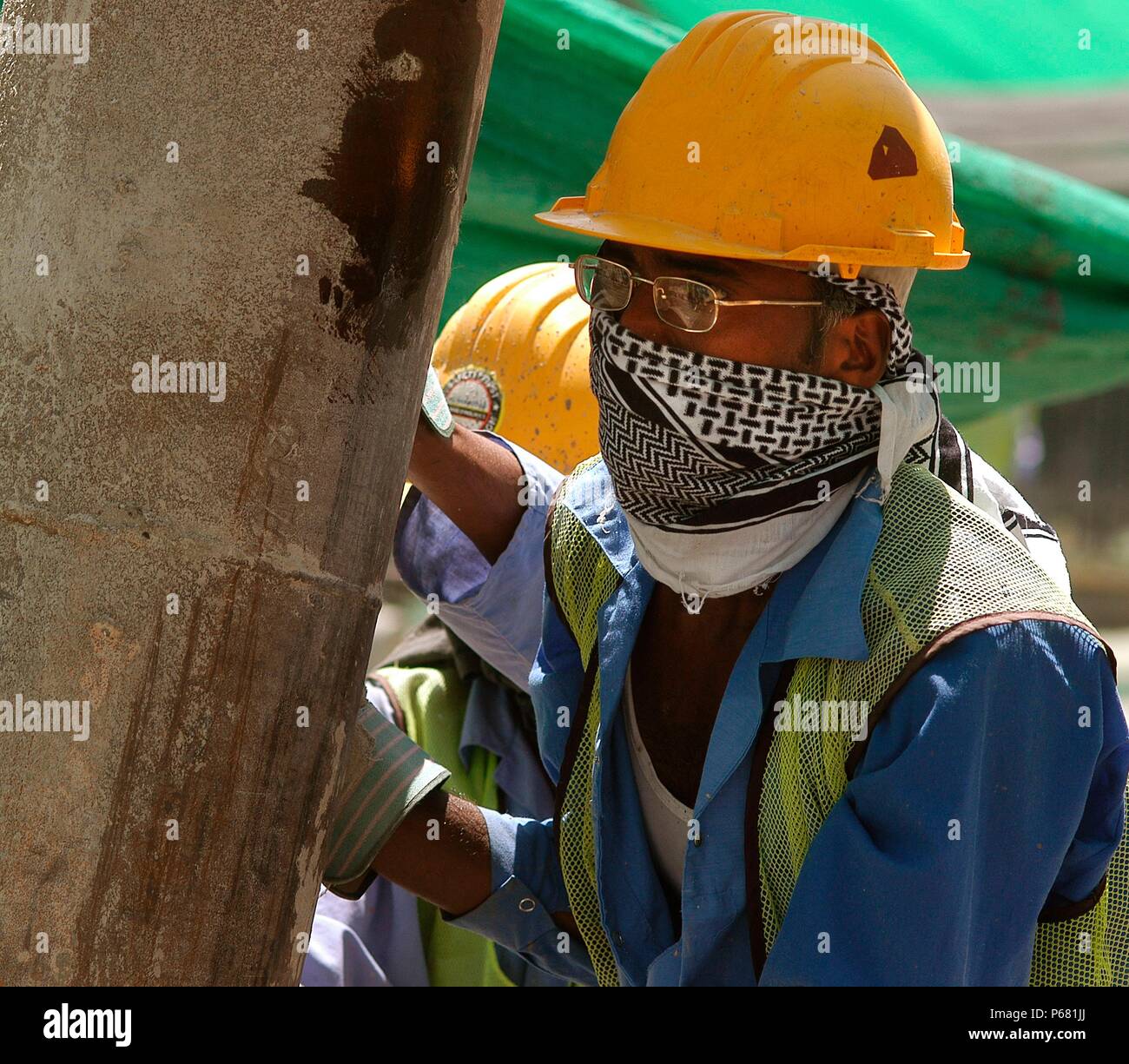 "Construction Workers, New Air Terminal, Dubai, United Arab Emirates ...