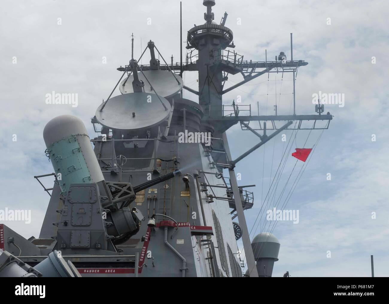 160520-N-GP524-128 ATLANTIC OCEAN (May 20, 2016) – A Phalanx close-in ...