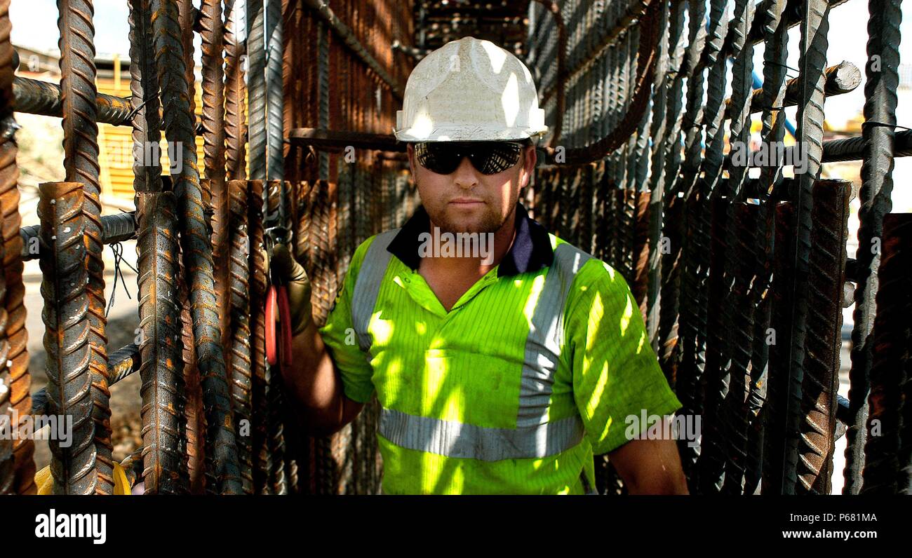 "Steel Fixer, Terminal 5, Heathrow Airport Construction, London, UK ...