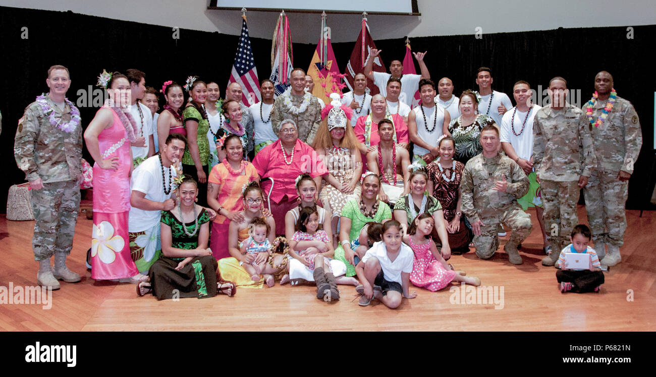 Performers with the Toa Samoa Mo Le Atua performance group take a ...