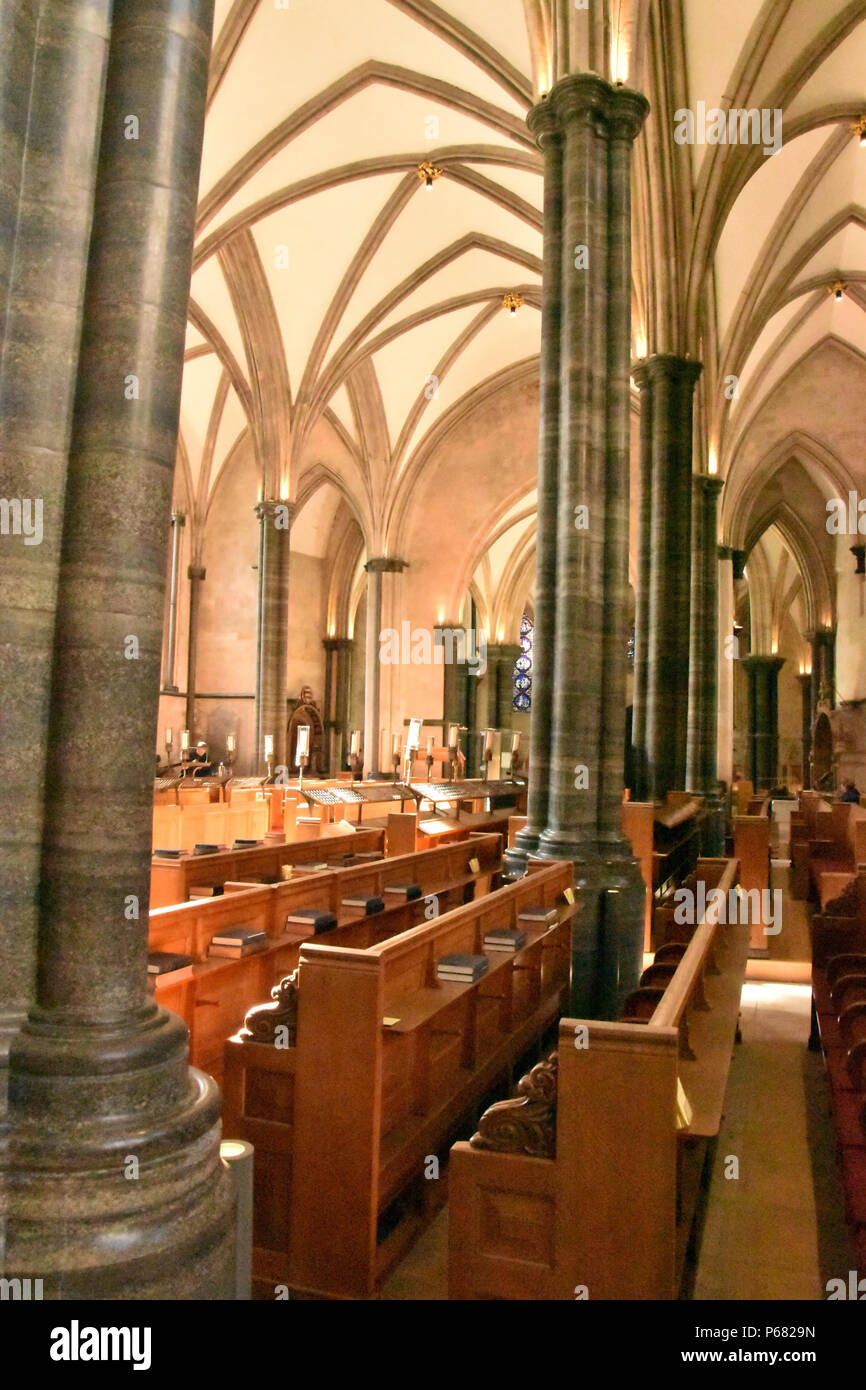 Nave in the Chancel of the Temple Church consecrated in 1185, City of ...