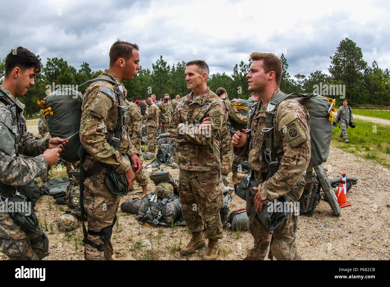 Maj. Gen. Richard D. Clarke, commander of the 82nd Airborne Division ...
