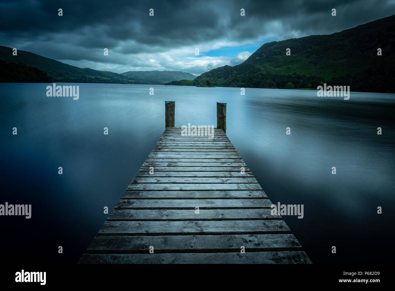 Ullswater from Glenridding, Lake District National Park, Cumbria Stock ...
