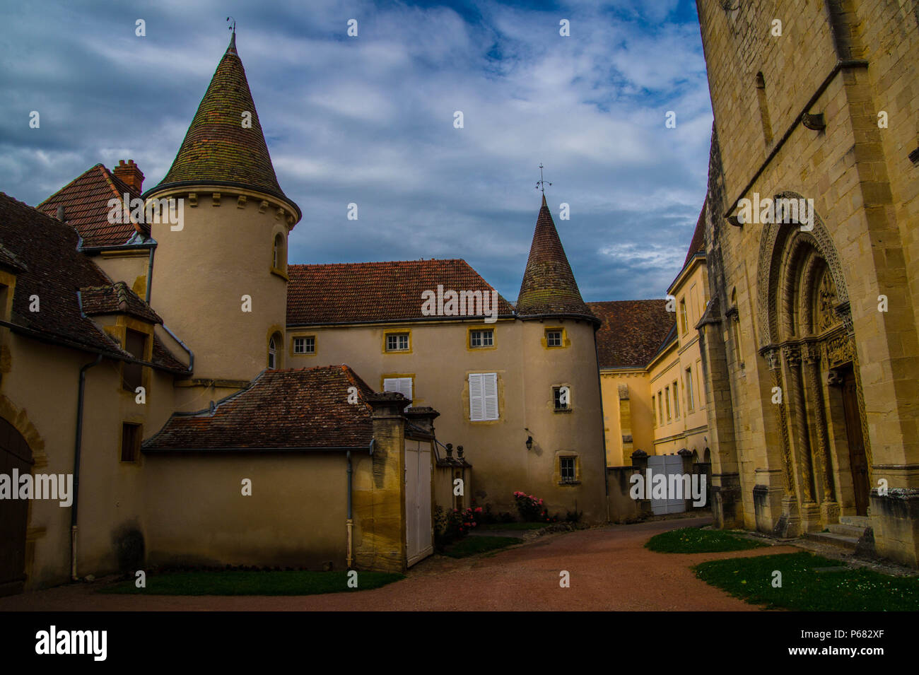 typical village of Loire in the forez Stock Photo - Alamy