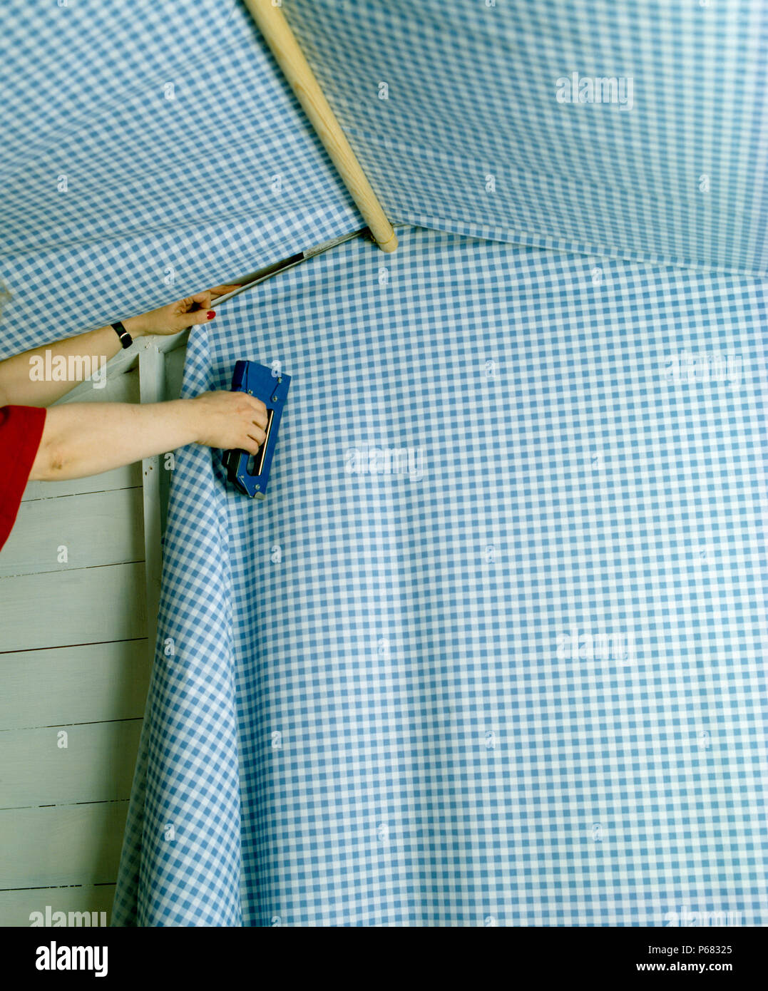 Lining a shed with fabric hi-res stock photography and images - Alamy