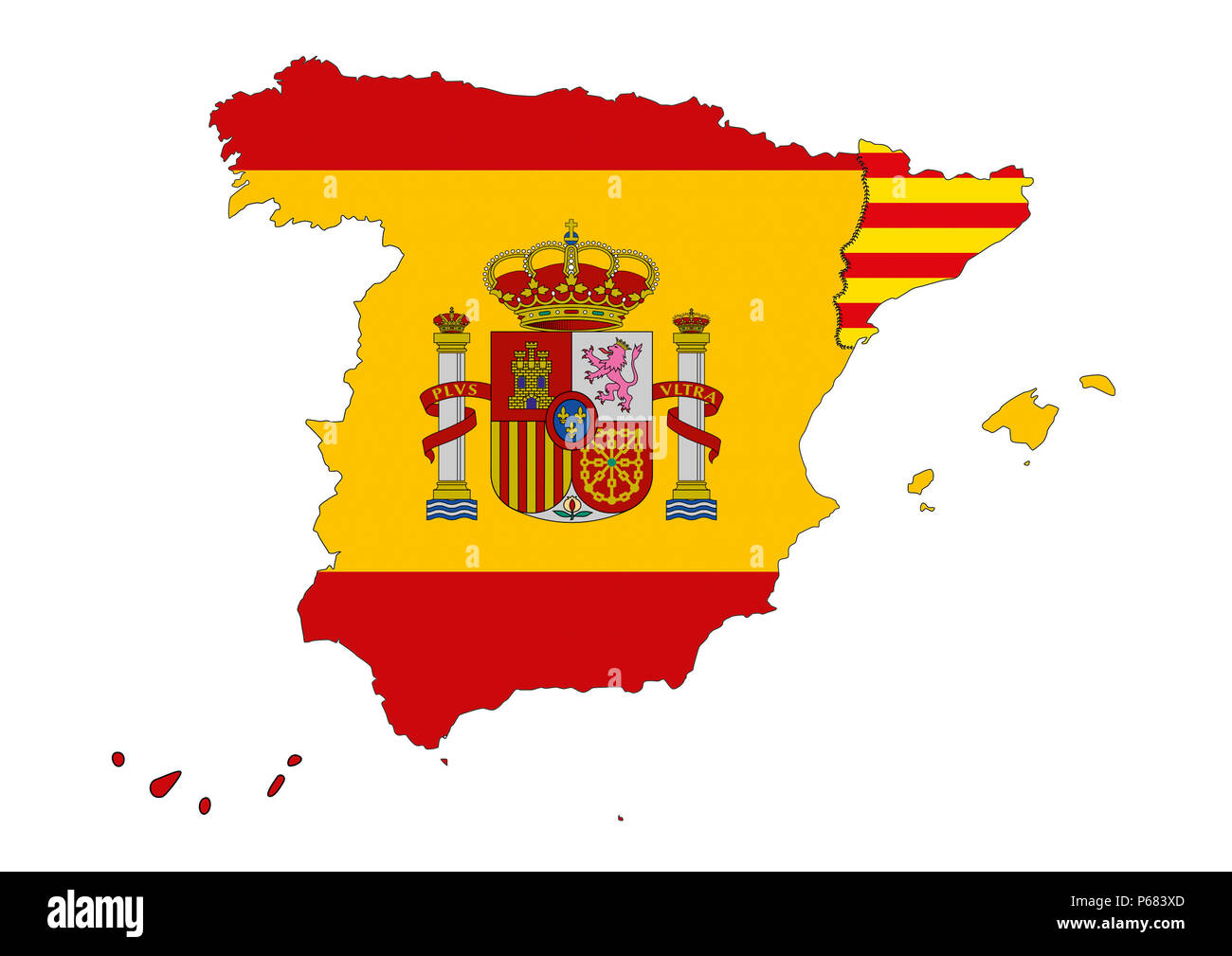 Image of catalonian independence designed by computer using design ...