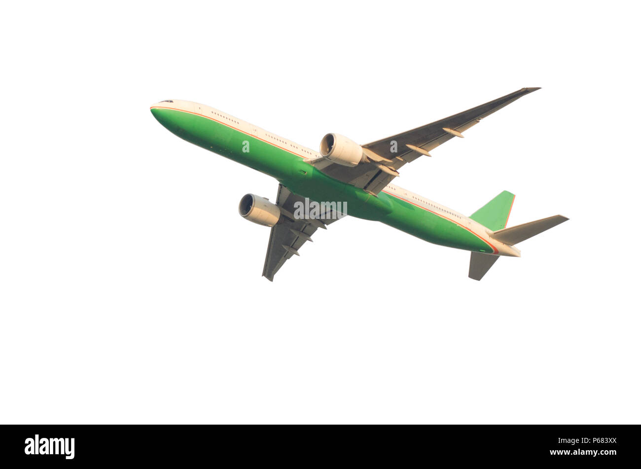 Airplane wing on beautiful Cut Out Stock Images & Pictures - Alamy