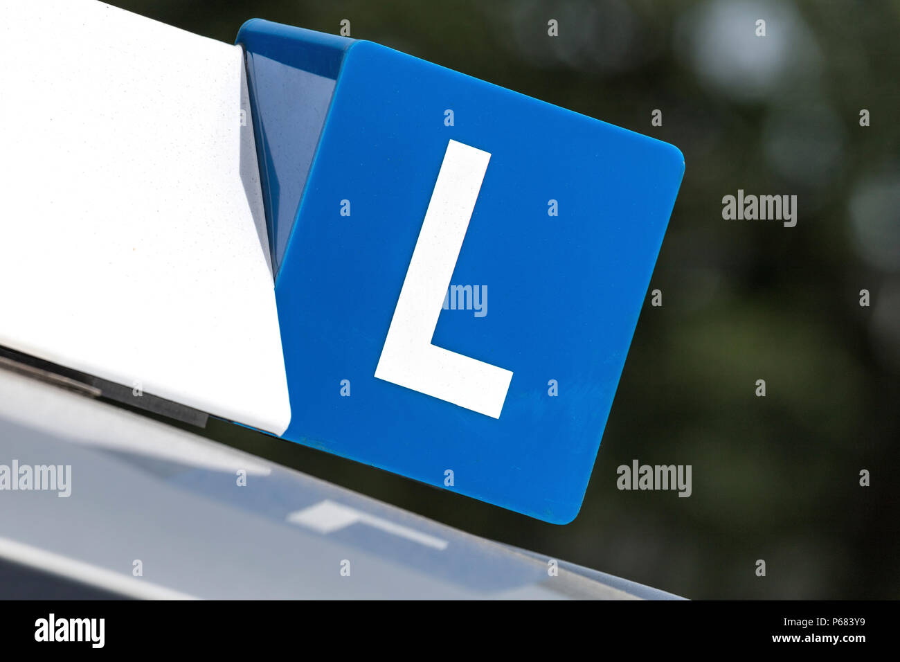 Dutch driving school car roof sign Stock Photo - Alamy