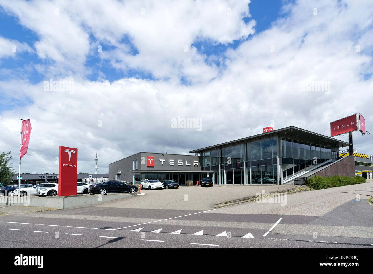 Tesla store in Rotterdam, Netherlands Stock Photo - Alamy