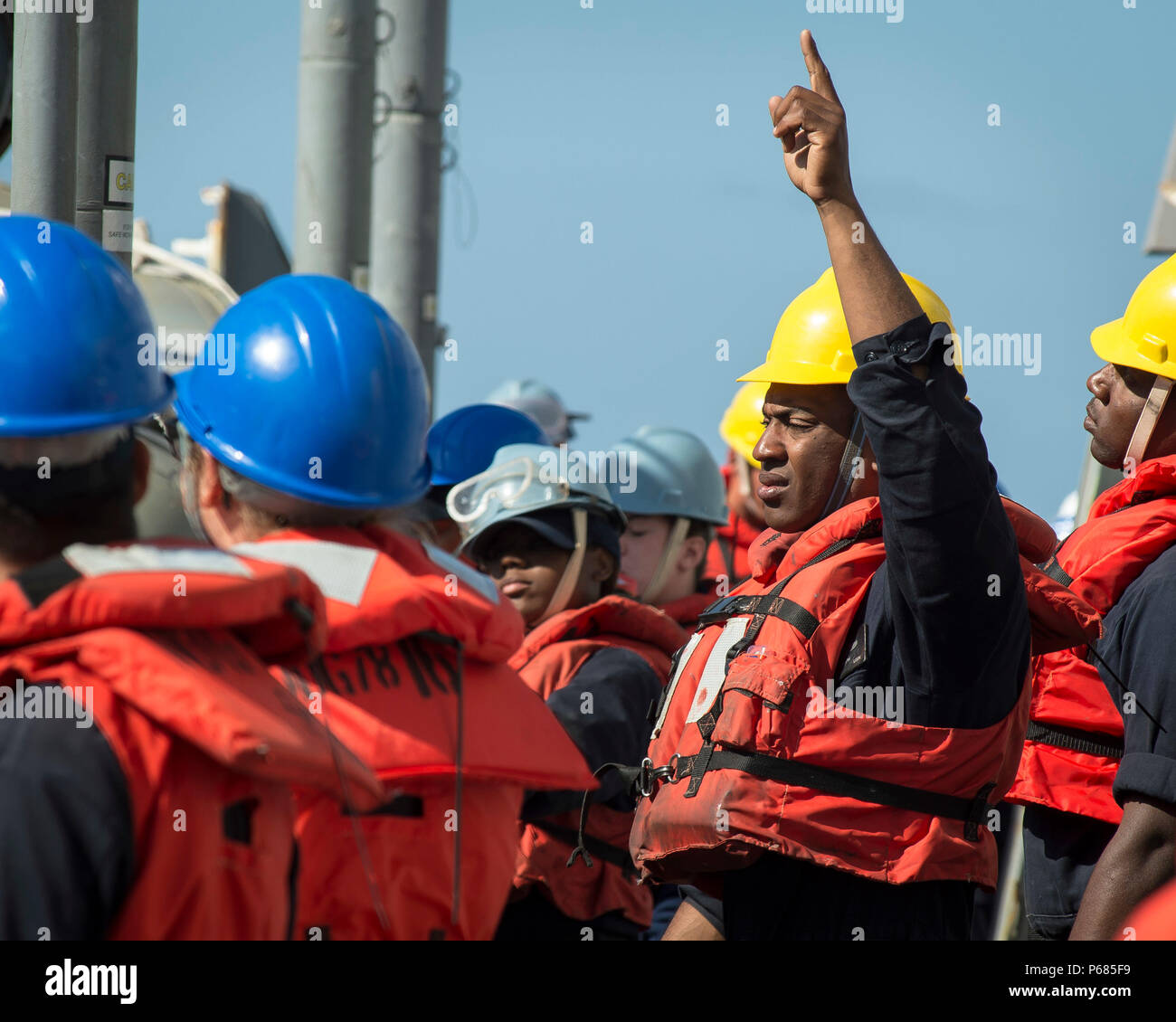 160527-N-FQ994-028 MEDITERRANEAN SEA (May 27, 2016) Boatswain's Mate ...