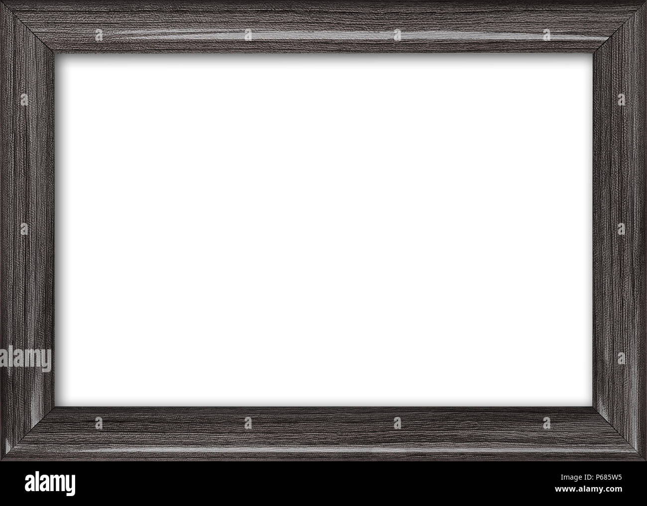 Empty picture frame with a free place inside, isolated on white Stock ...