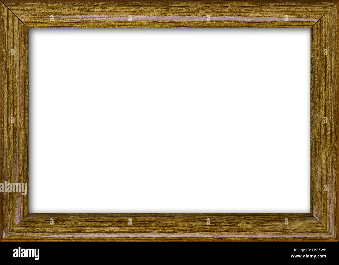 Empty picture frame with a free place inside, isolated on white Stock ...