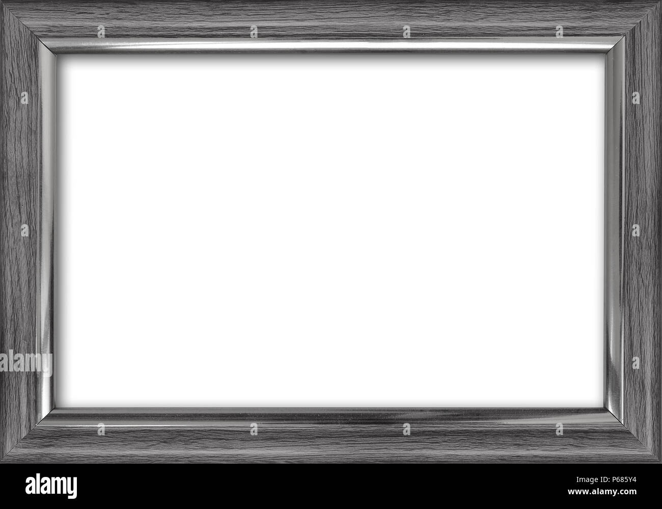 Empty picture frame with a free place inside, isolated on white Stock ...