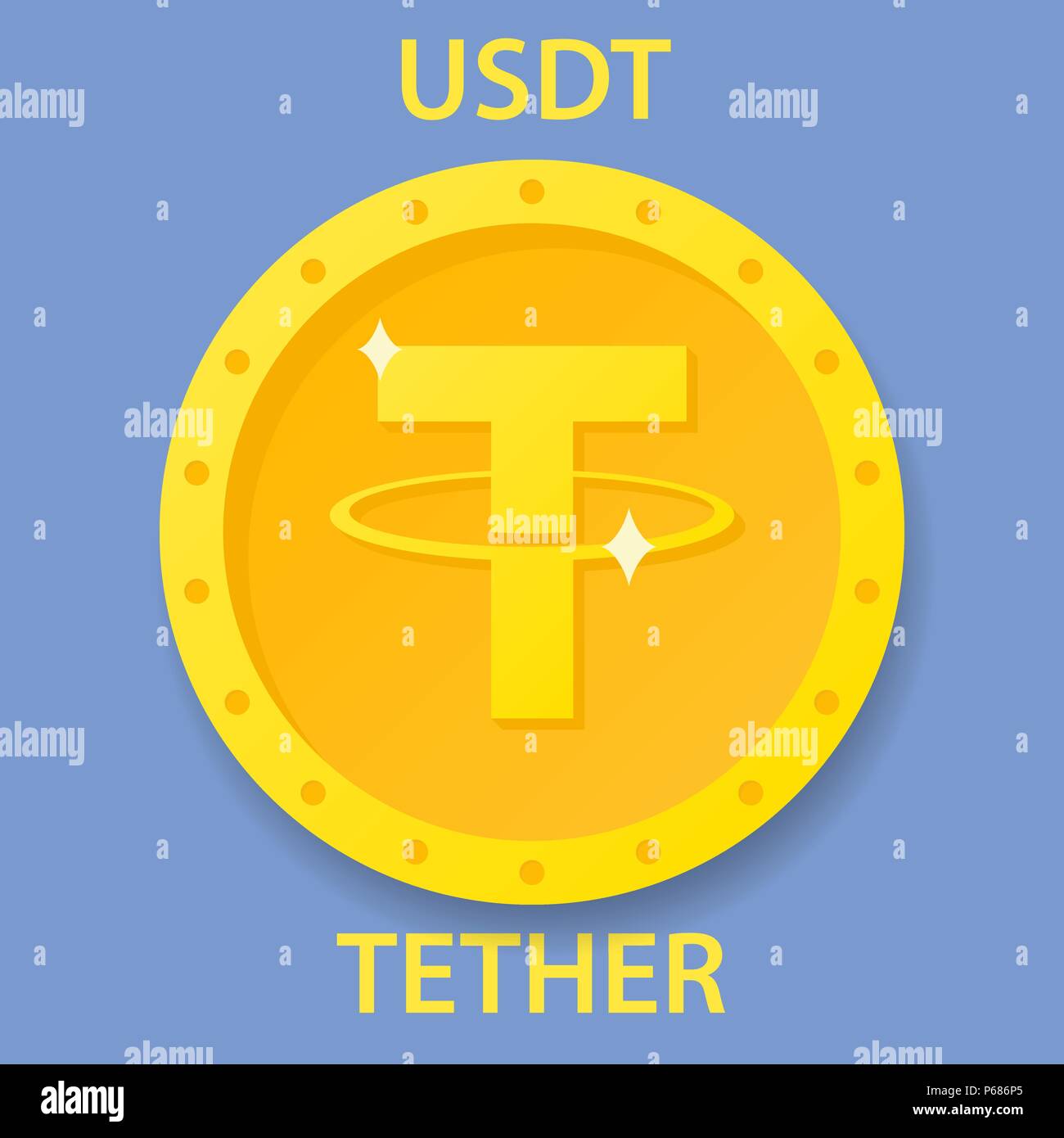 Tether logo Stock Vector Images - Alamy