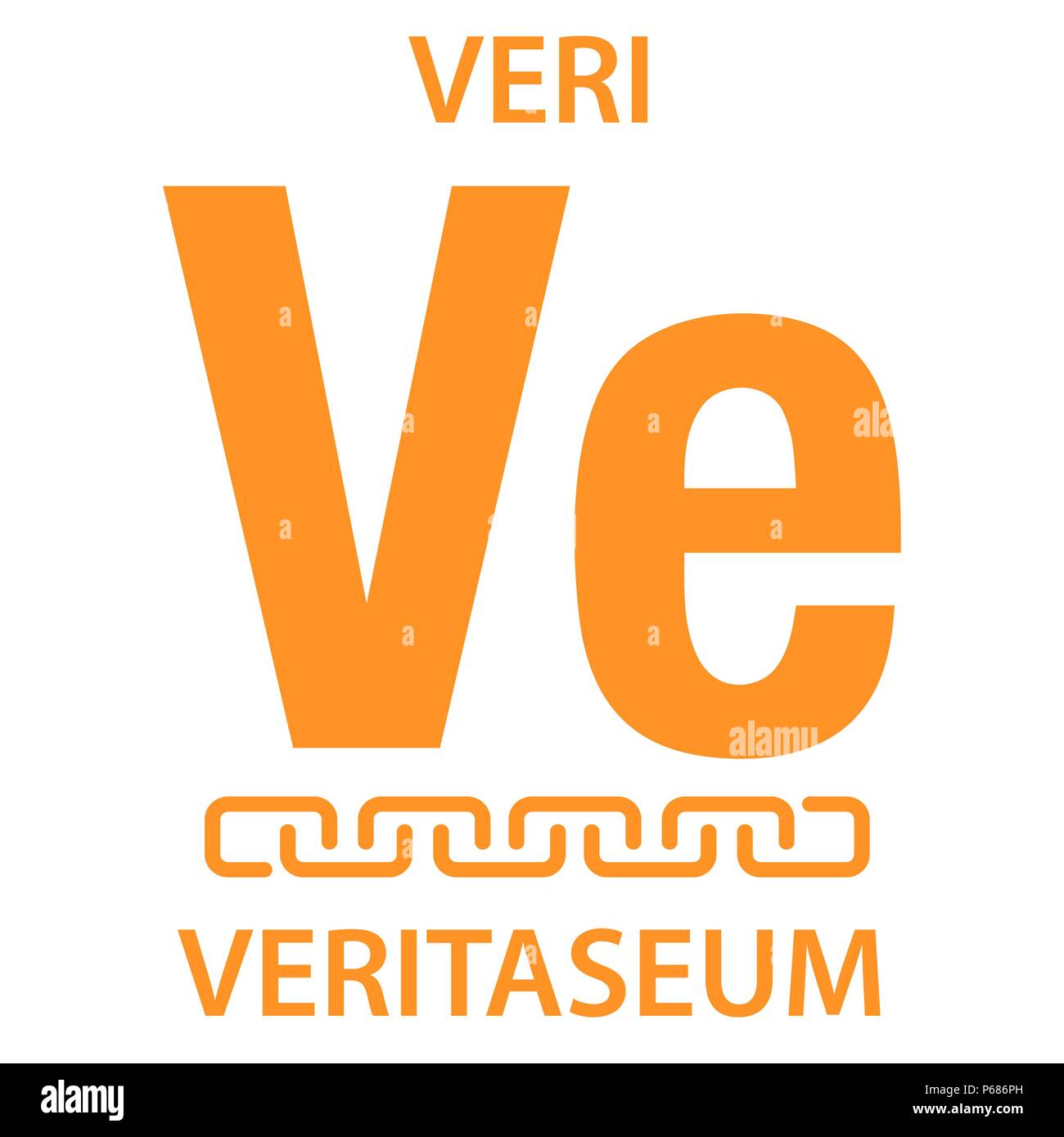 Veritasium Coin cryptocurrency blockchain icon. Virtual electronic ...