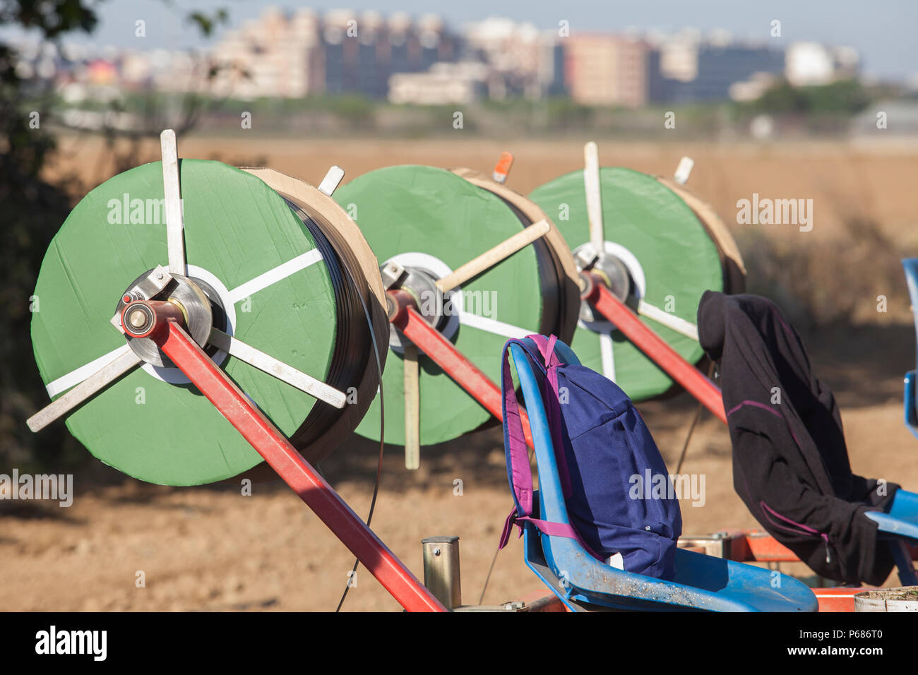 Rotating spool carrier hi-res stock photography and images - Alamy