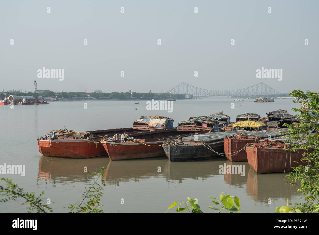Floating bridge india hi-res stock photography and images - Alamy