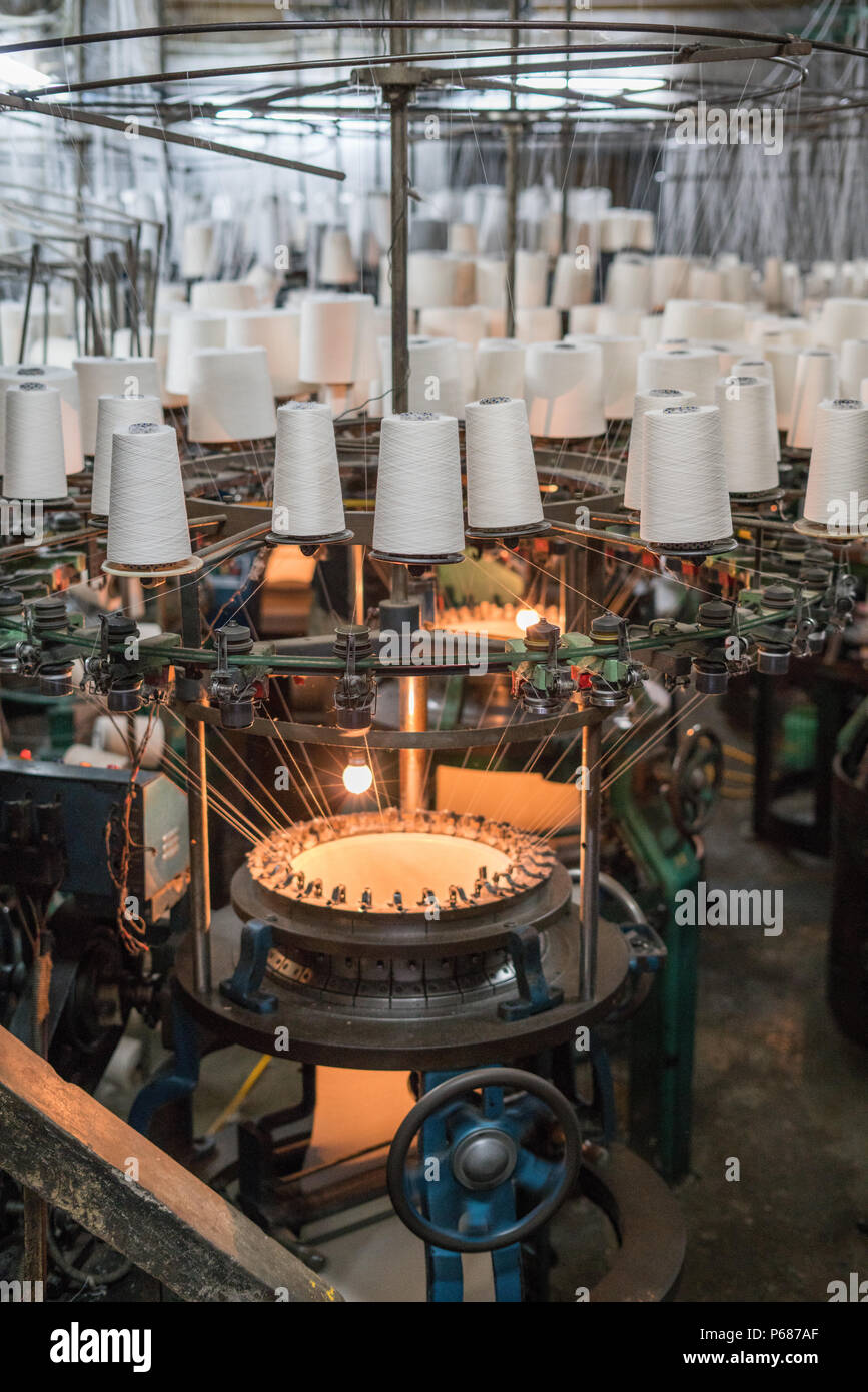 Cotton and textiles production - Kolkata, India Stock Photo - Alamy