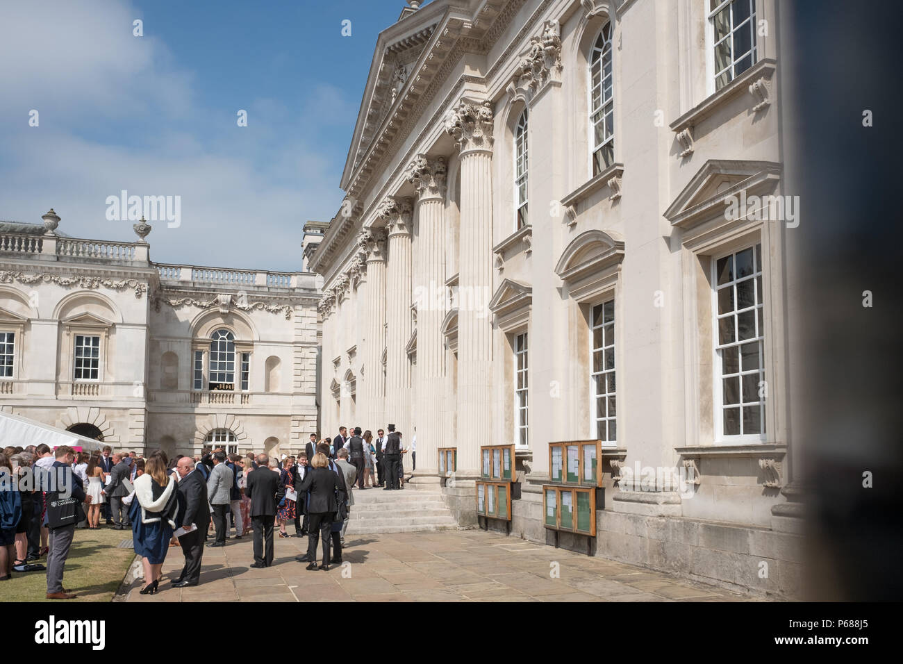 Cambridge, England. 28 June 2018. Family and friends of graduands at ...