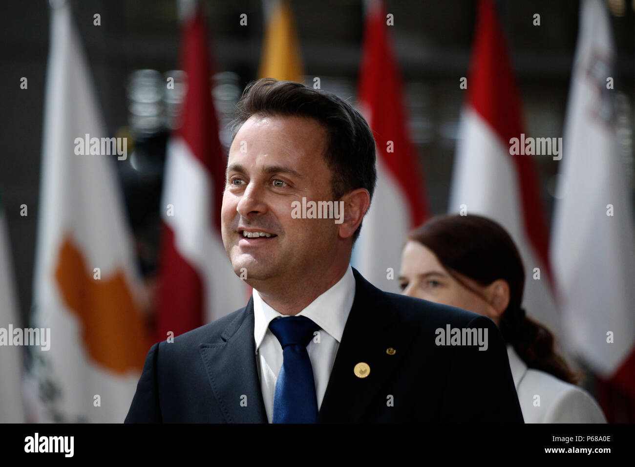 Xavier bettel arrives hi-res stock photography and images - Alamy