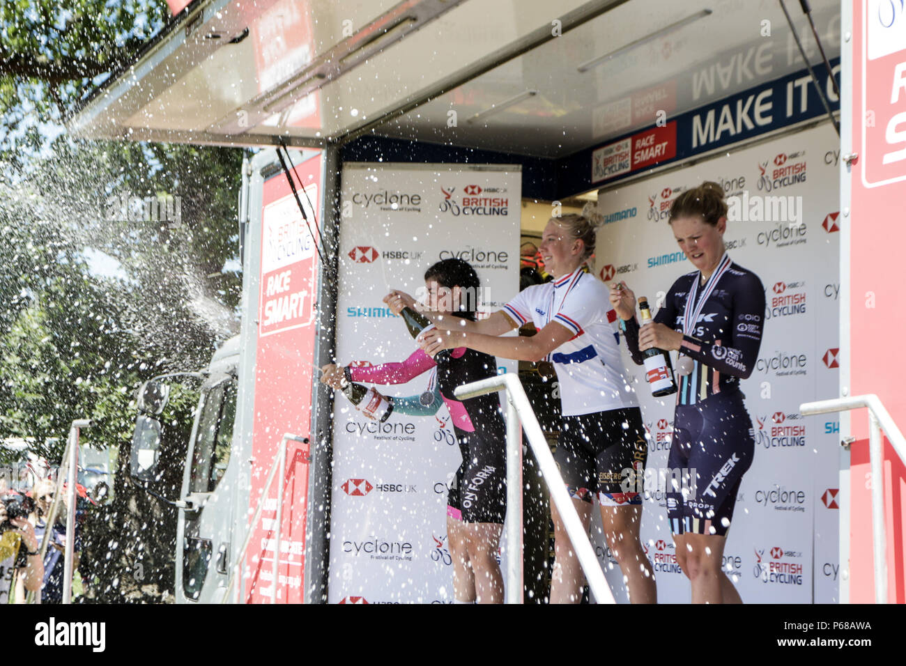 Winners podium race bike hi-res stock photography and images - Alamy