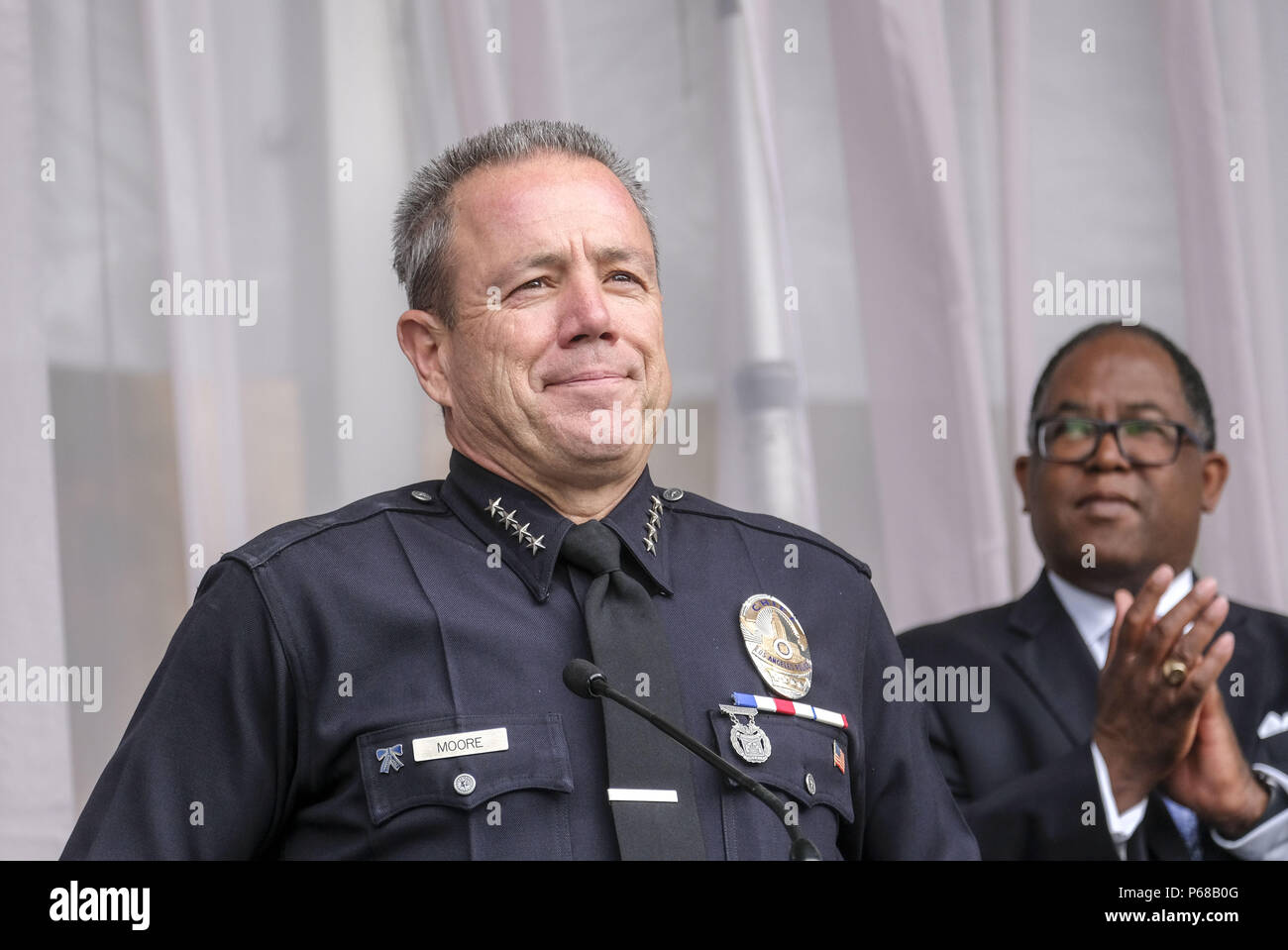 Lapd police chief charlie beck hi-res stock photography and images - Alamy