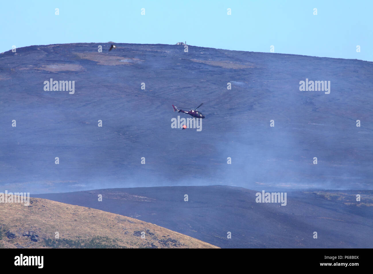 Saddleworth Moor, Manchester, UK - 28 June 2018. The Saddleworth Moor ...