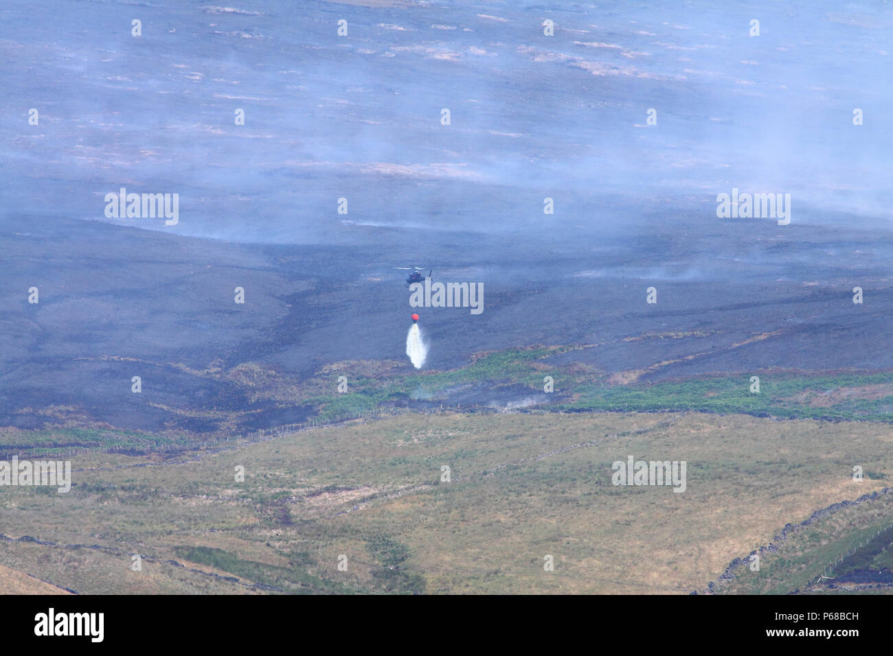 Saddleworth Moor, Manchester, UK - 28 June 2018. The Saddleworth Moor ...