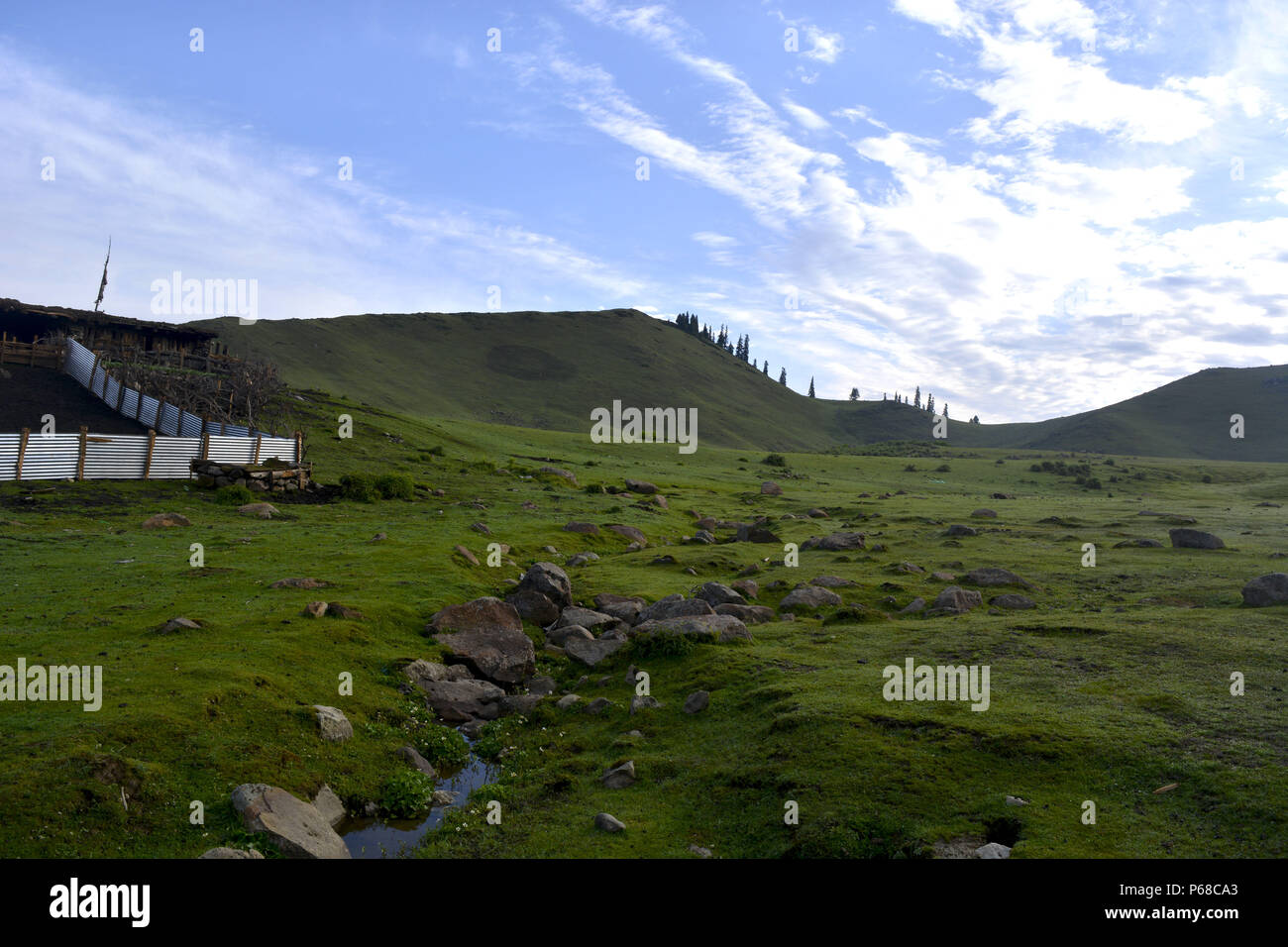 June 27, 2018 - Budgam, Jammu And Kashmir, India - A view of the ...