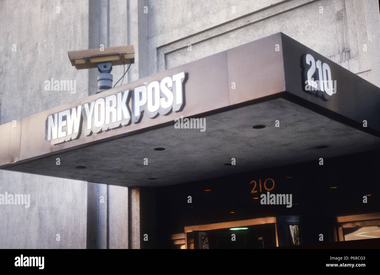 New York Post Building in the late 1970's Photo By Adam Scull/PHOTOlink ...
