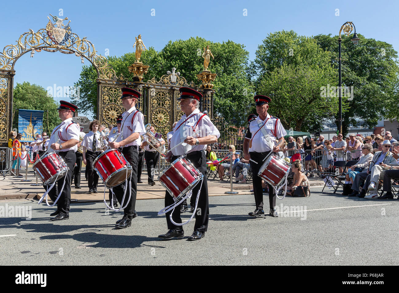 Warrington, UK. 29 June 2018 - The weather was hot and sunny for ...