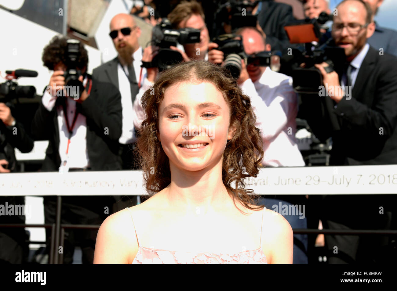 Karlovy Vary, Czech Republic. 29th June, 2018. Actress Thomasin ...