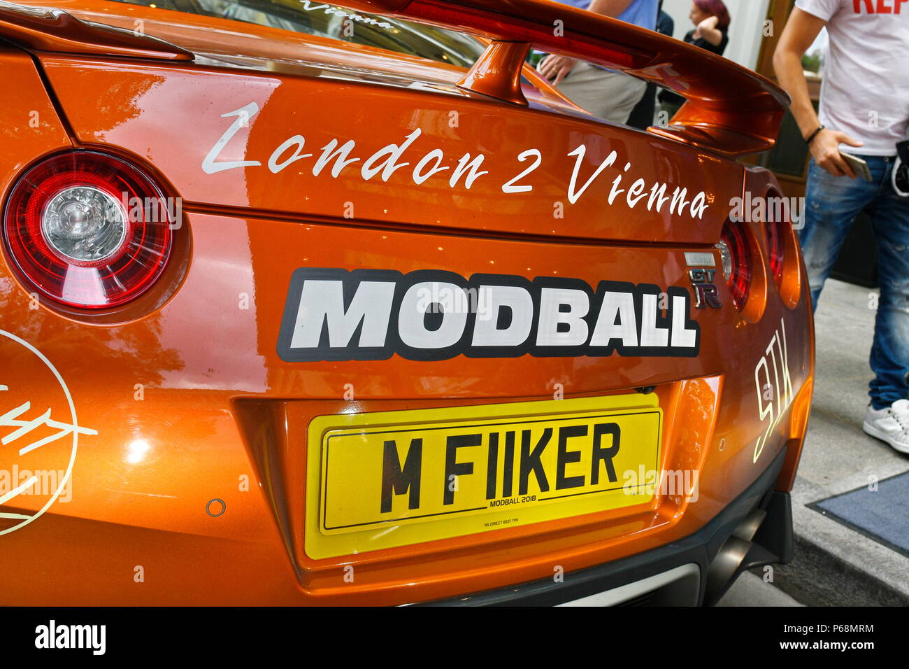 Vienna, Austria. June 29, 2018. The Modball Rally is an international ...