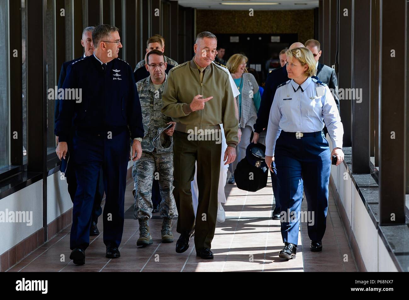 Gen. John Hyten, Air Force Space Command commander, Maj. Gen. Robert ...