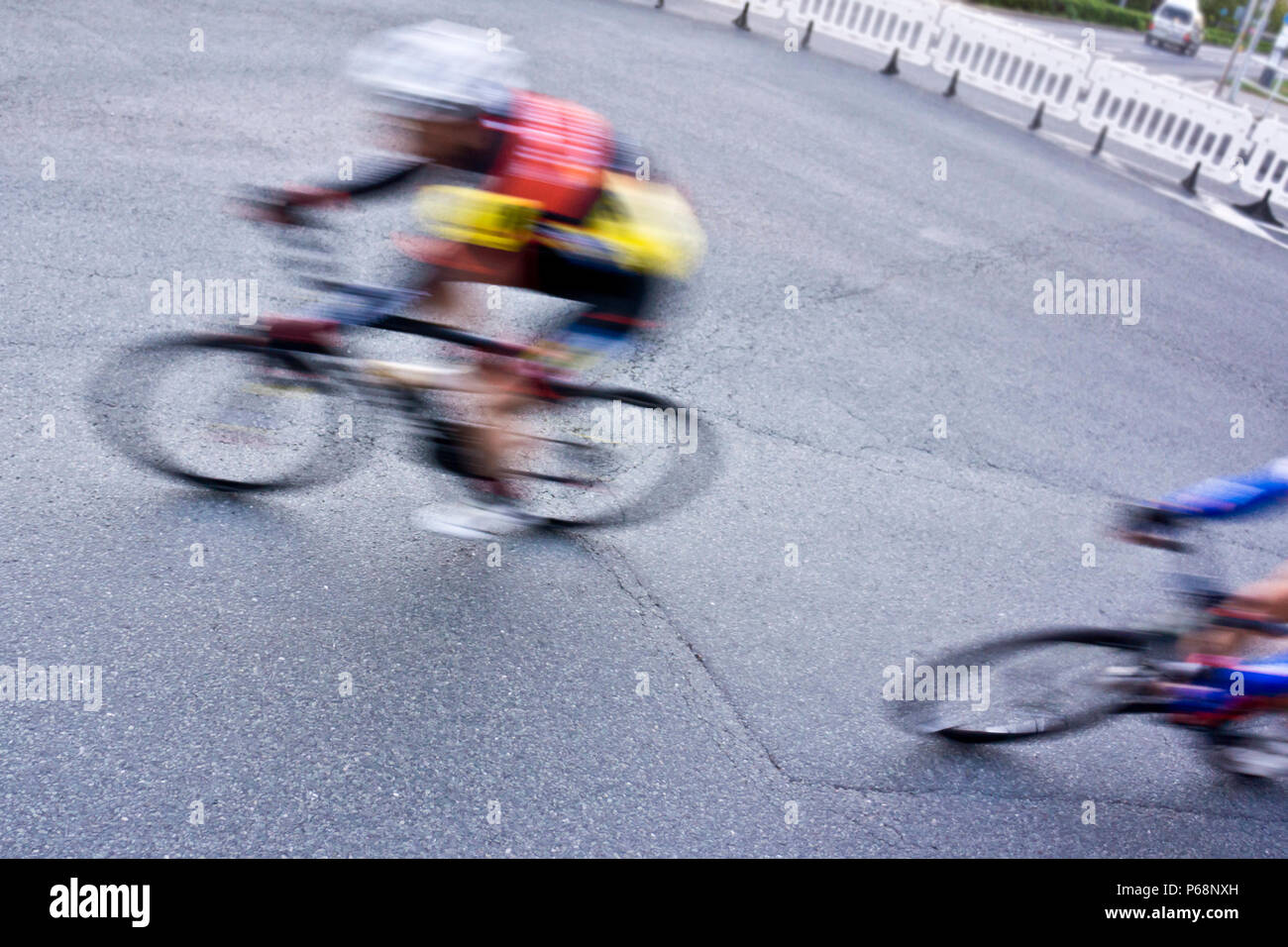 road bicycle racing sprint, motion blur effect Stock Photo - Alamy