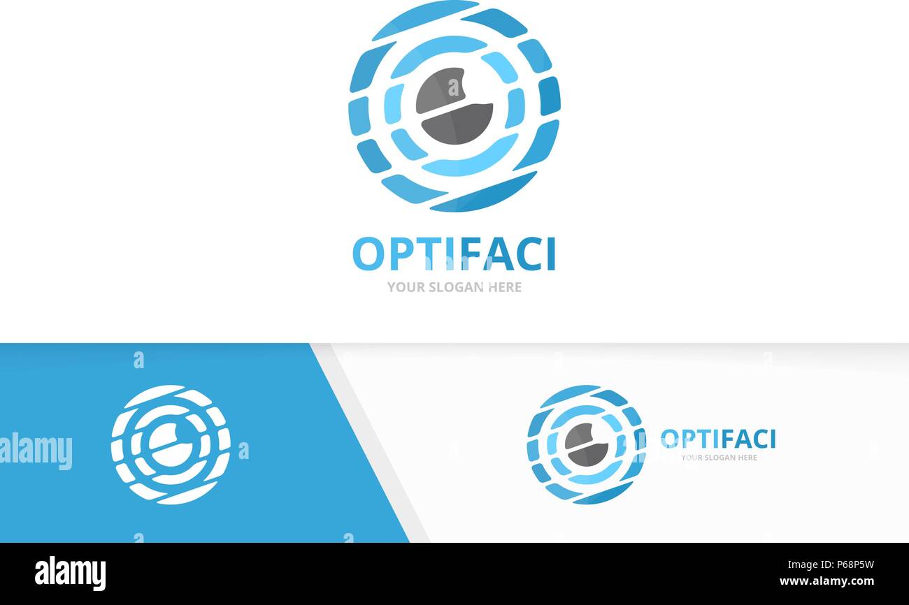 Vector eye logo combination. Optic symbol or icon. Unique vision ...